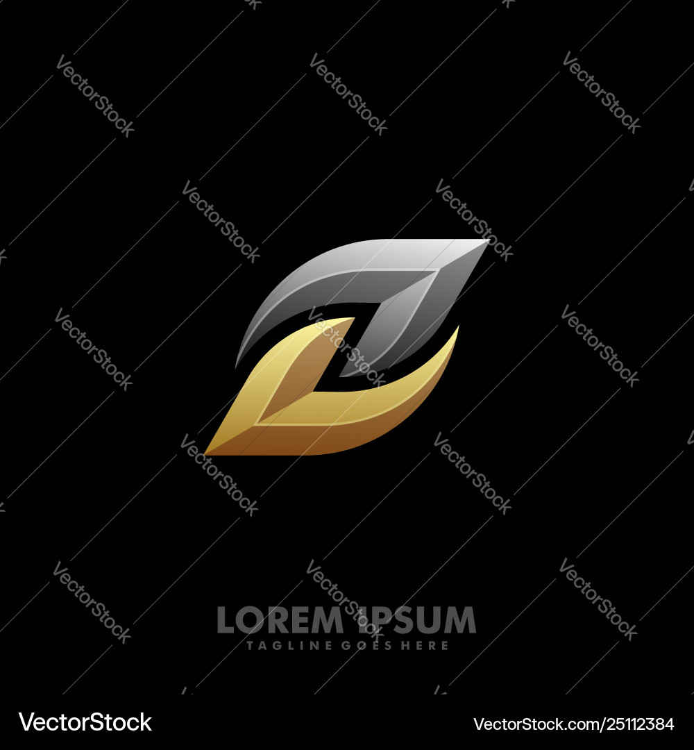 Letter z colorful concept design template Vector Image