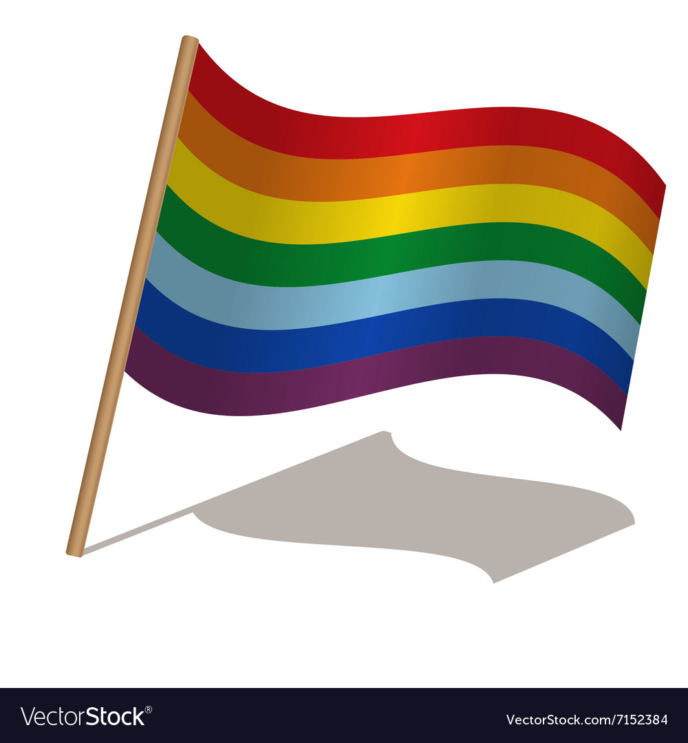 Rainbow flag Royalty Free Vector Image - VectorStock
