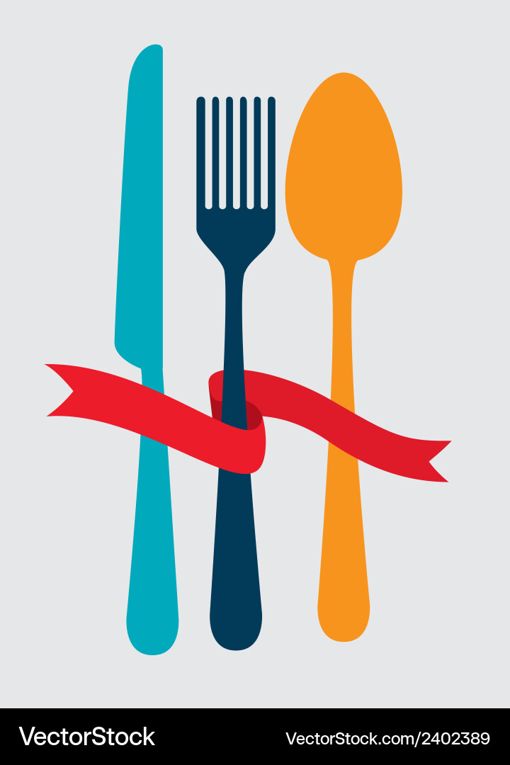 Food design over gray background Royalty Free Vector Image