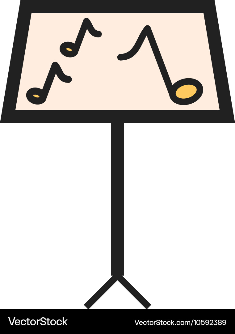 Music stand Royalty Free Vector Image - VectorStock