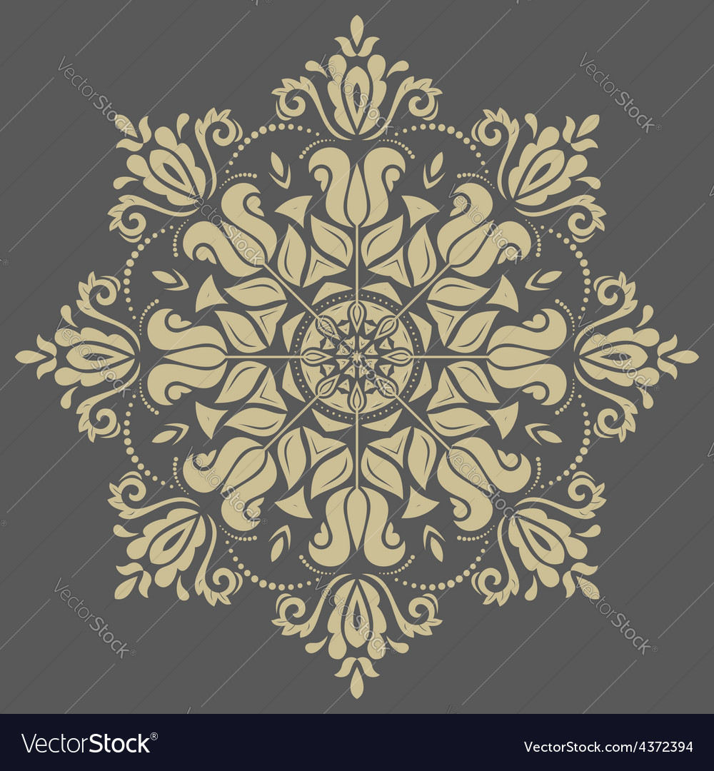 Damask orient pattern Royalty Free Vector Image