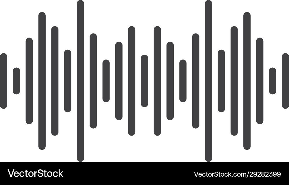 Sound waves Royalty Free Vector Image - VectorStock
