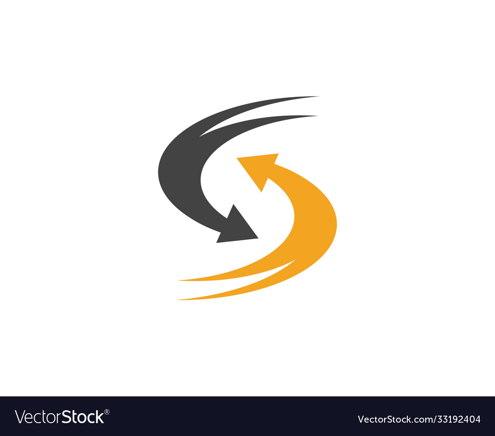 Arrow icon template design Royalty Free Vector Image