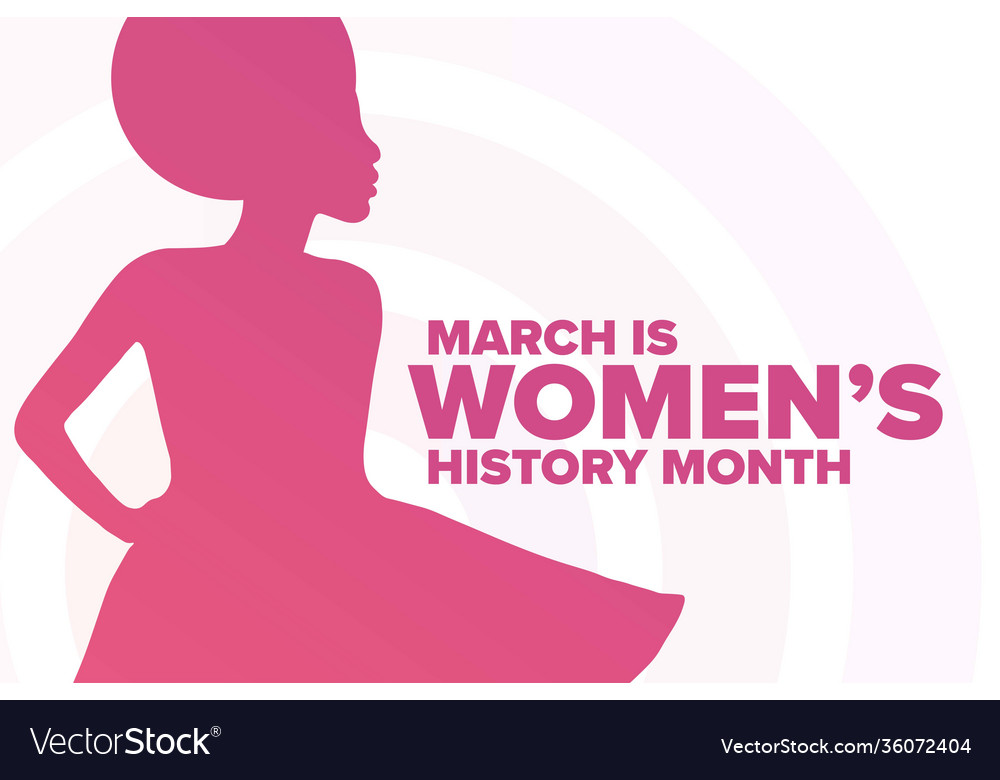 March is national womens history month holiday Vector Image