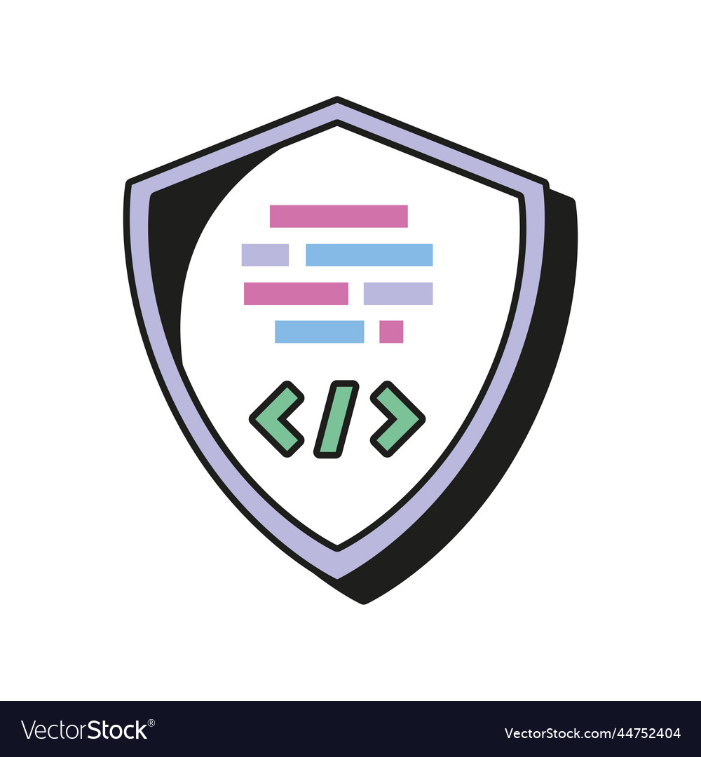 Web development security Royalty Free Vector Image