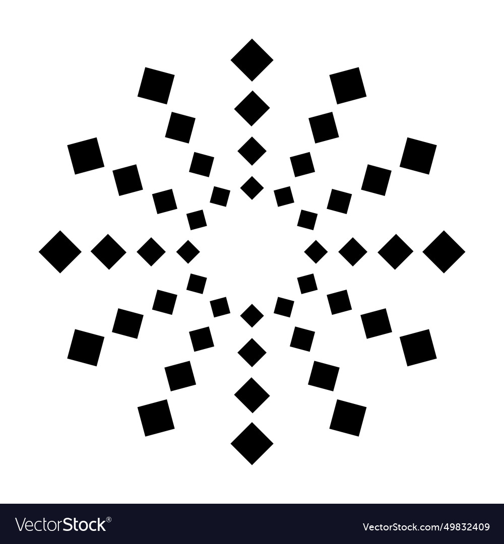 Circular pattern icon Royalty Free Vector Image