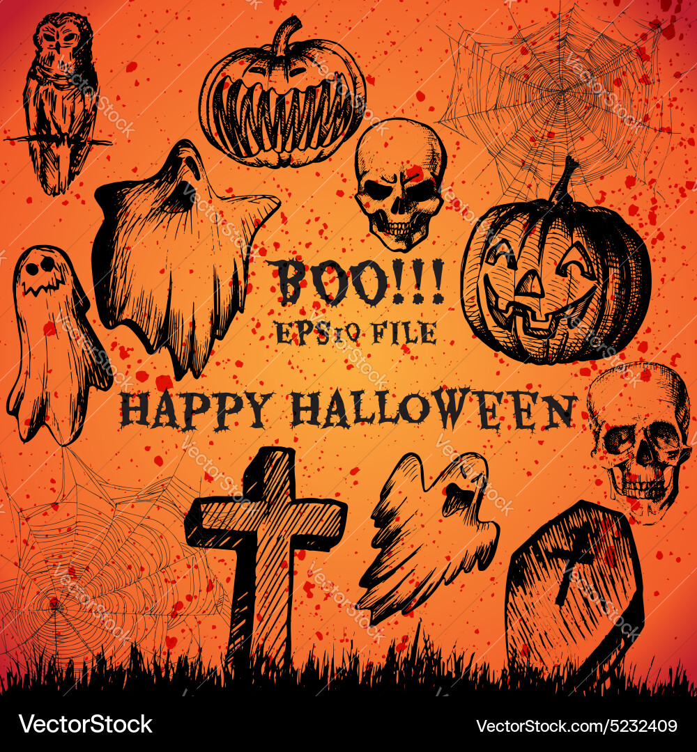 Halloween Royalty Free Vector Image - VectorStock