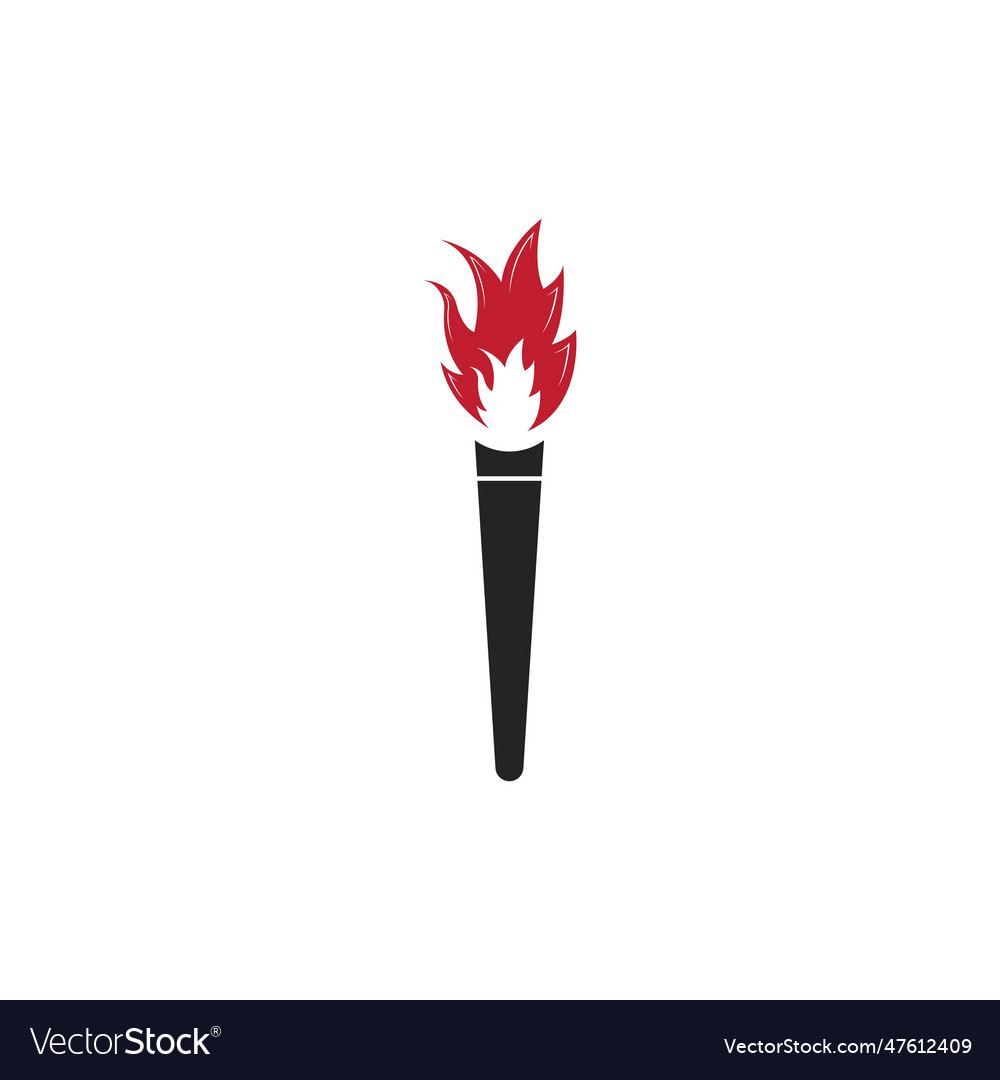 Torch icon design Royalty Free Vector Image - VectorStock
