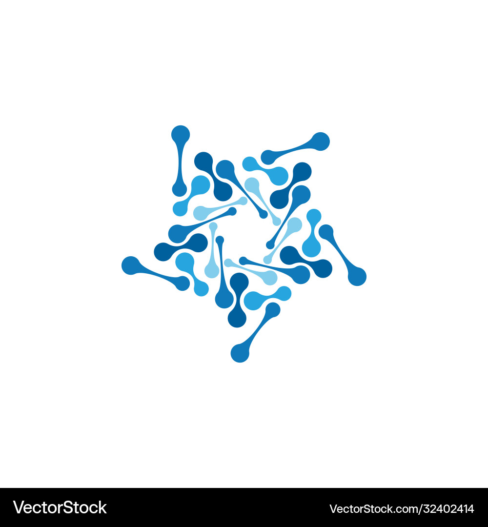 Meta ball icon design Royalty Free Vector Image