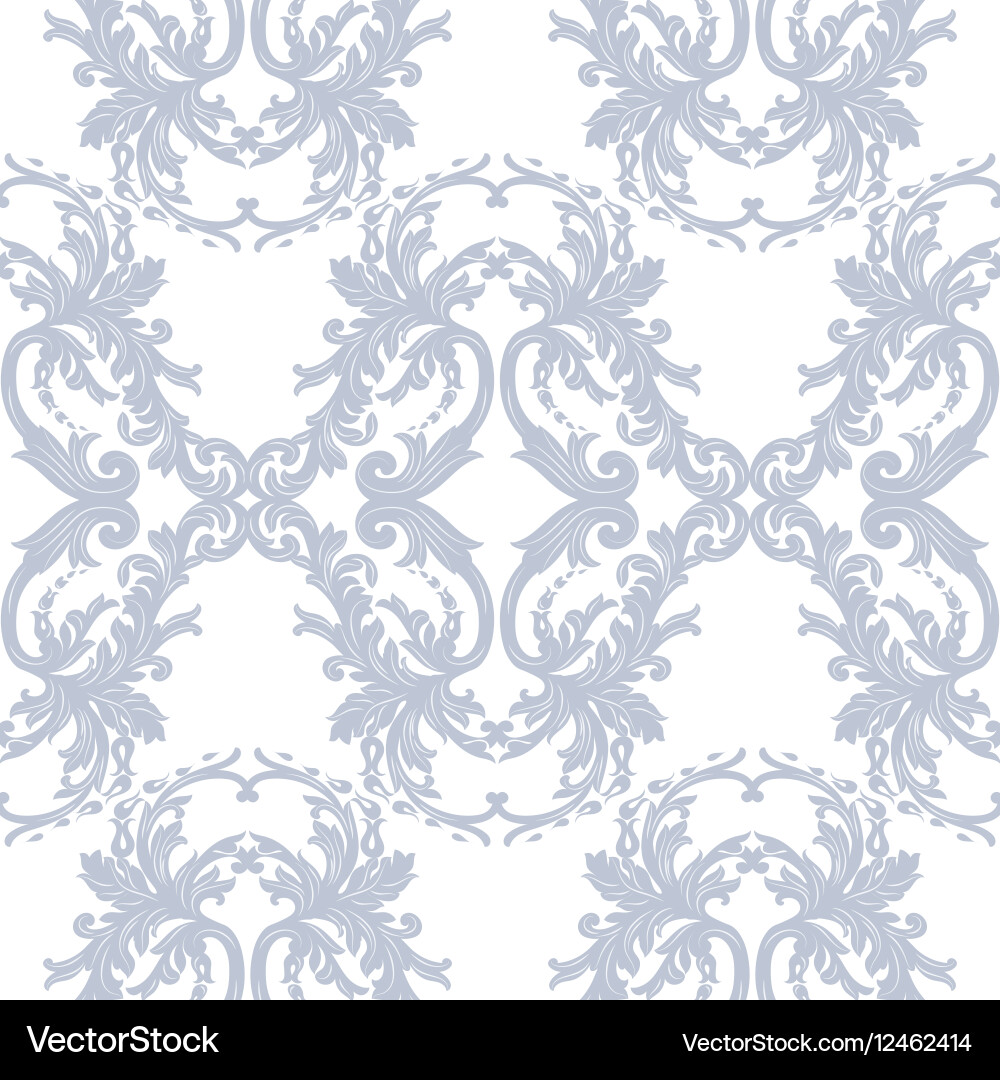 Vintage baroque ornament pattern Royalty Free Vector Image