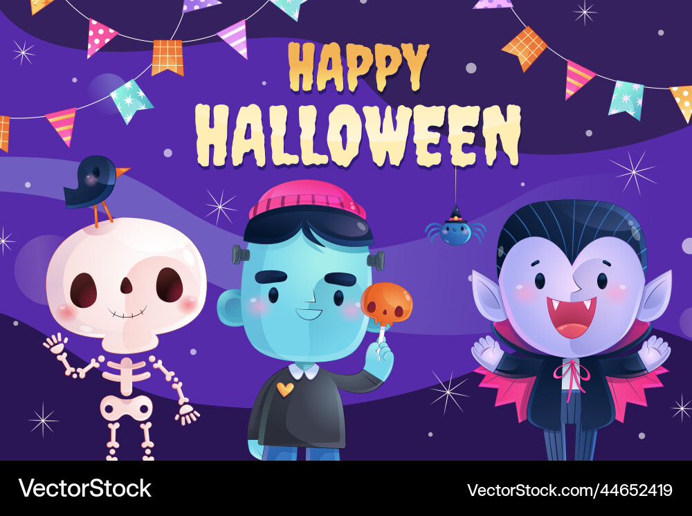 Gradient halloween background design Royalty Free Vector