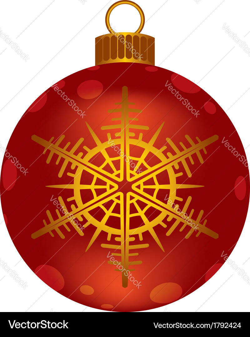 Christmas ball Royalty Free Vector Image - VectorStock