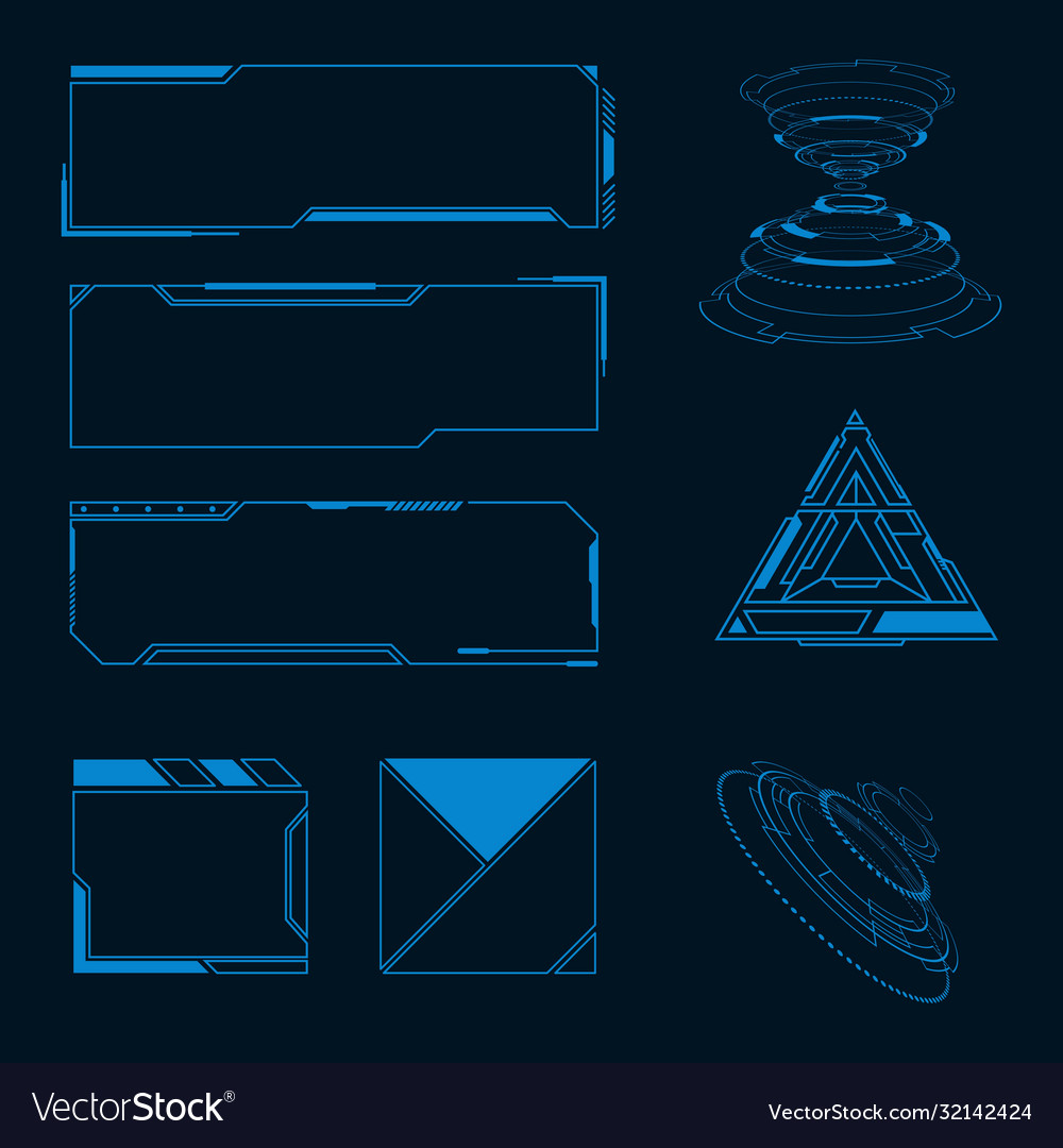 Futuristic user interface Royalty Free Vector Image