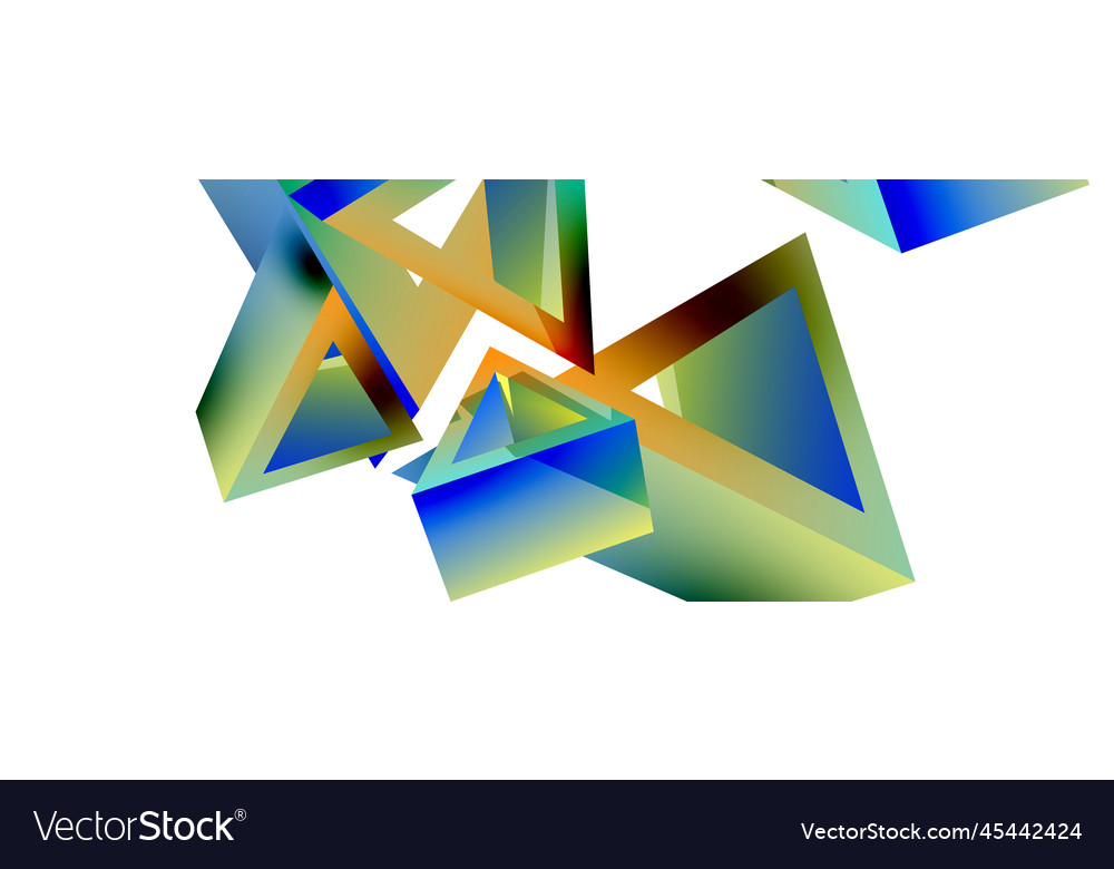 Triangle abstract background 3d basic Royalty Free Vector