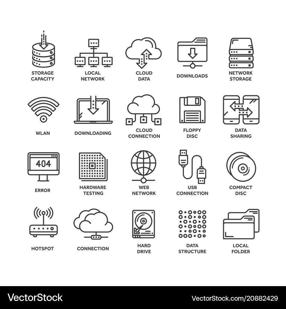 Cloud computing internet technology online Vector Image