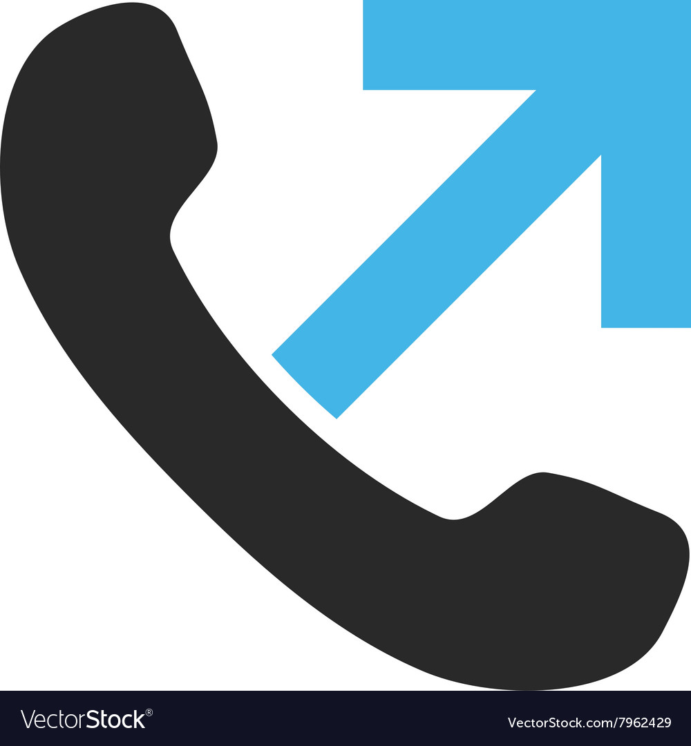 Outgoing call flat pictograph Royalty Free Vector Image Outgoing call flat pictograph Royalty Free Vector Image