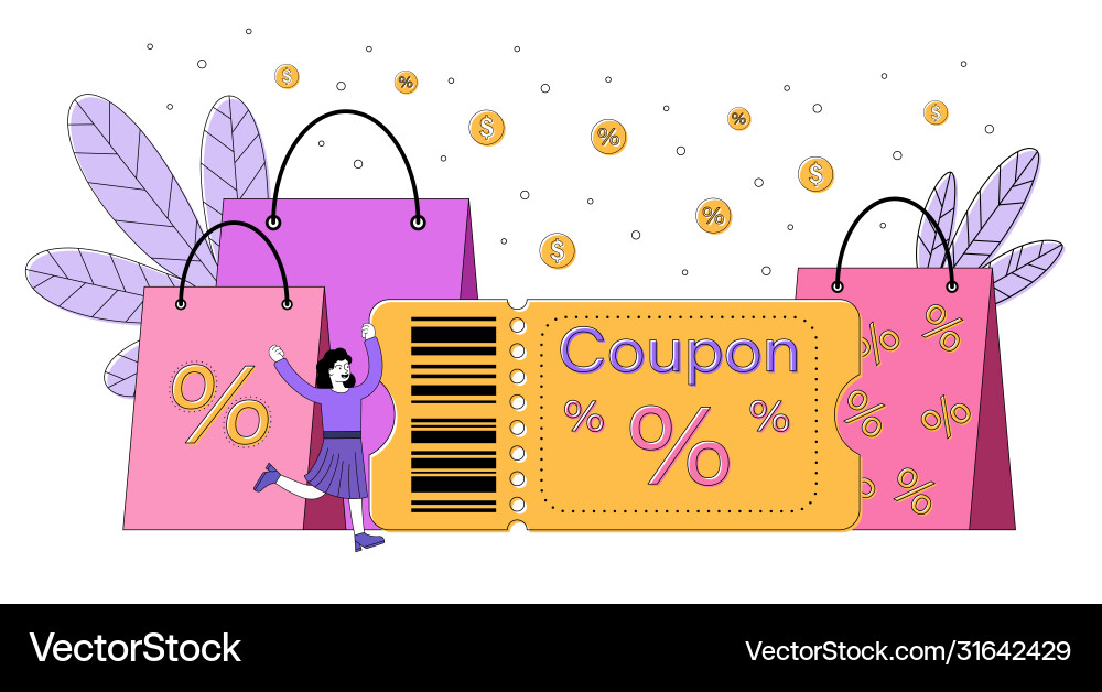 Price reduction coupon or special offer Royalty Free Vector