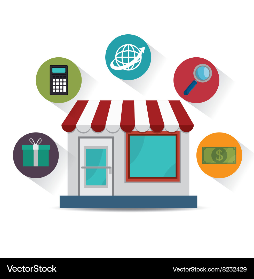 Shopping online design Royalty Free Vector Image