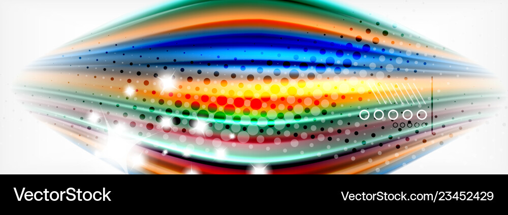 Smooth liquid blur wave background color flow Vector Image