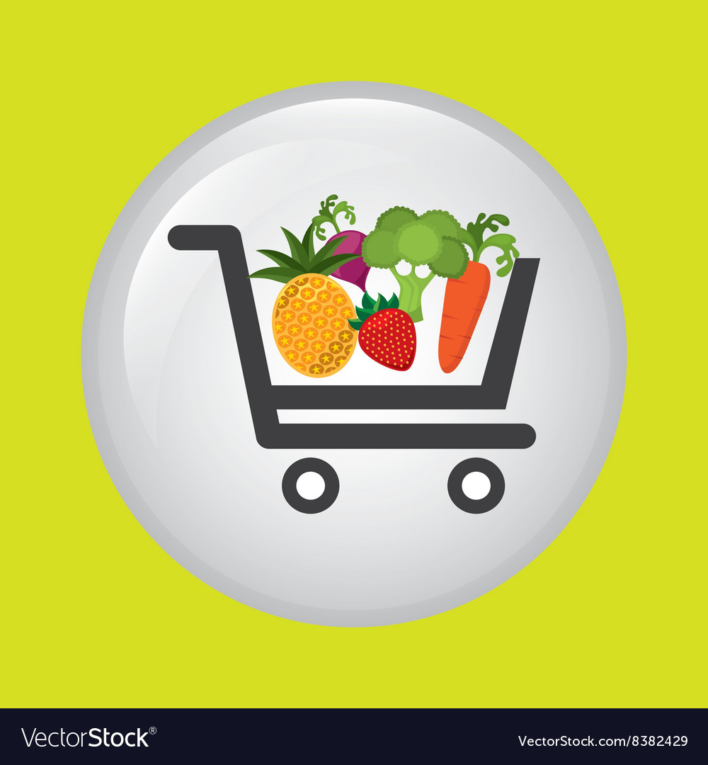Vegetable purchasing design Royalty Free Vector Image