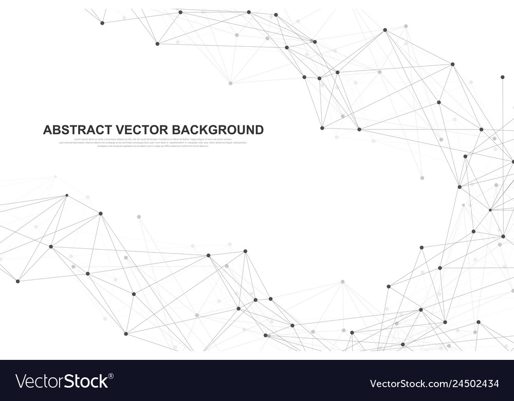Abstract plexus background with connected lines Vector Image