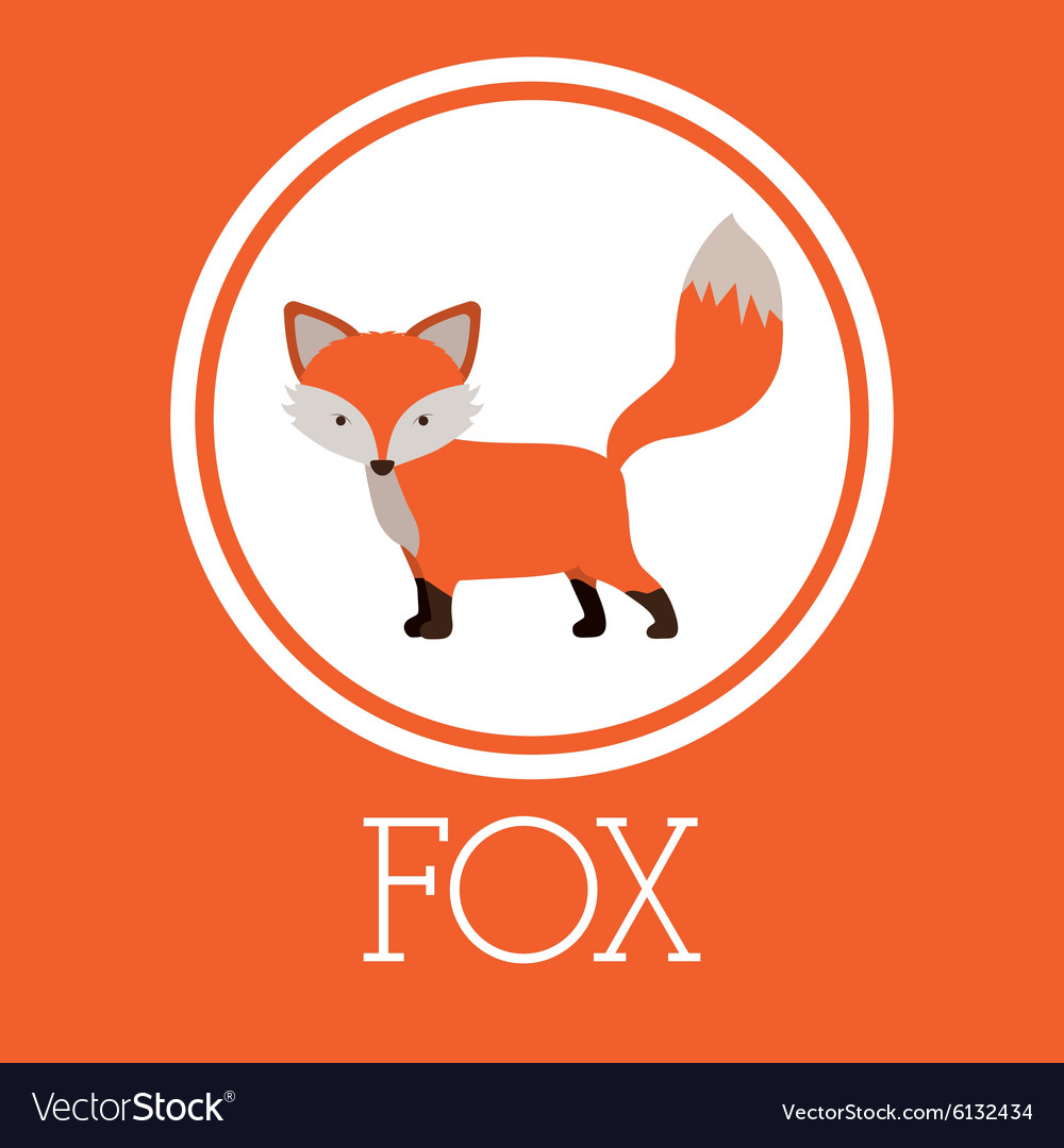 Fox design Royalty Free Vector Image - VectorStock
