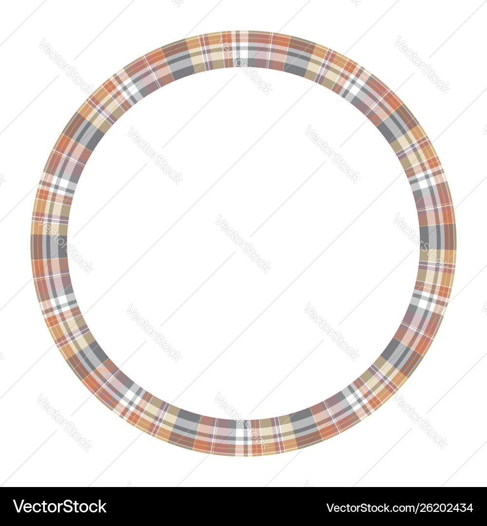 Round frame vintage pattern design template Vector Image
