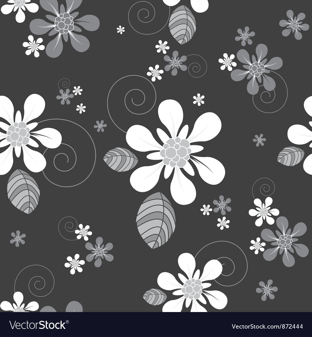 Abstract seamless floral background Royalty Free Vector