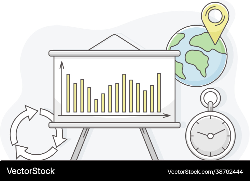Business process and corporate service management Vector Image