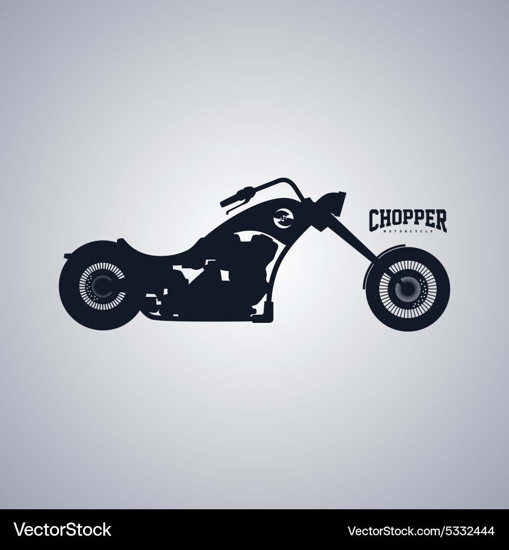 Chopper motorcycle Royalty Free Vector Image - VectorStock