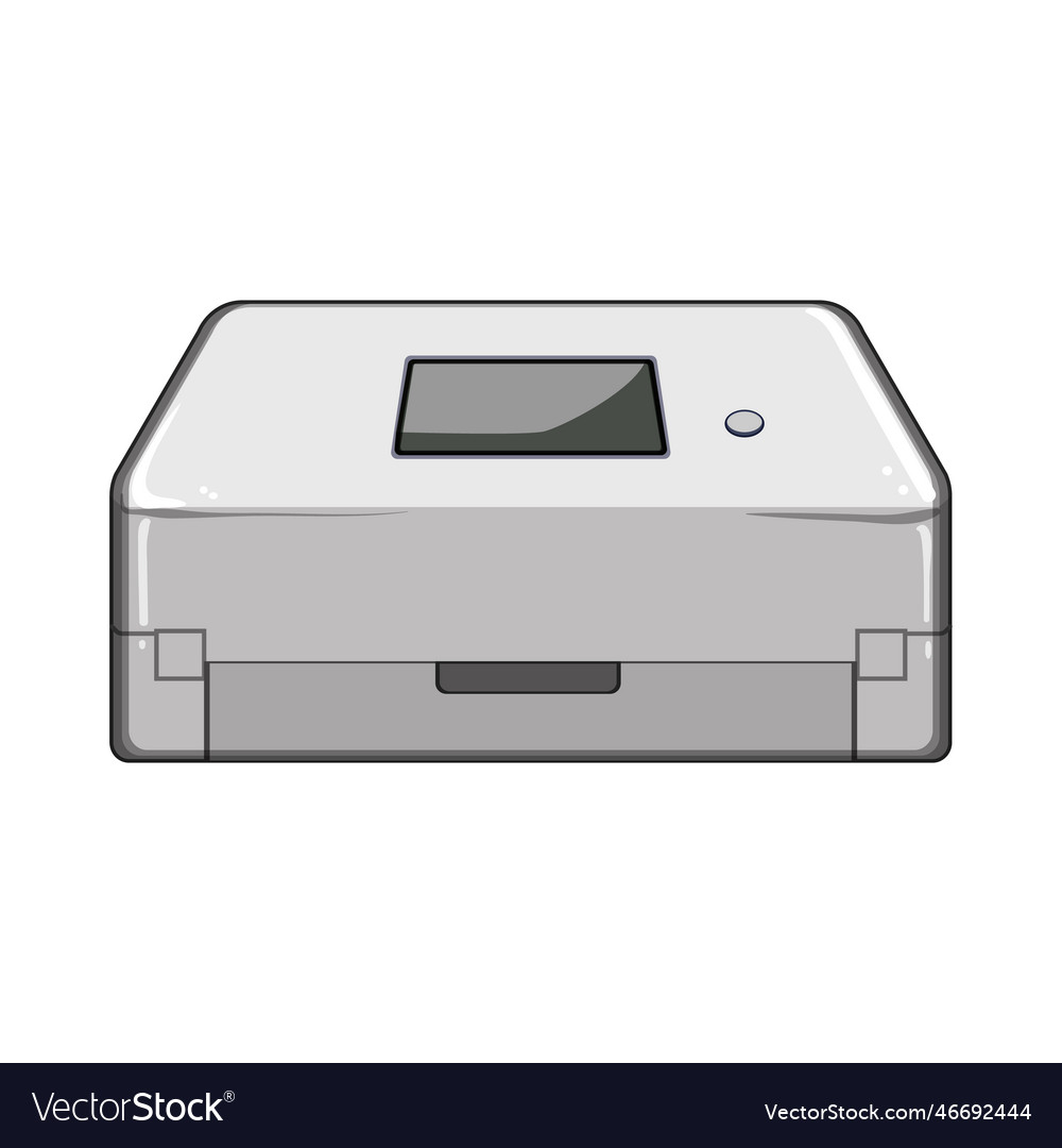 Printer scanner document cartoon Royalty Free Vector Image
