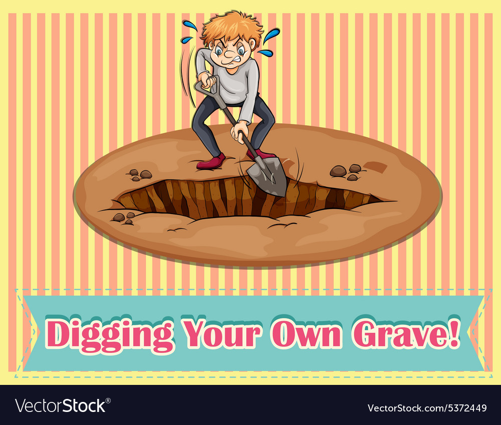 Digging Royalty Free Vector Image - VectorStock