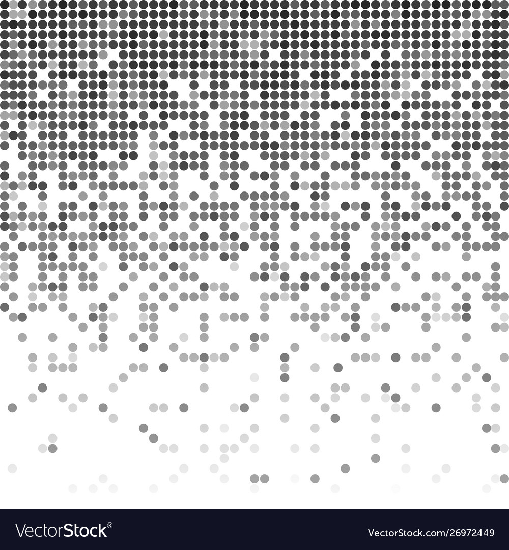 Fading pixel greyscale backdrop Royalty Free Vector Image