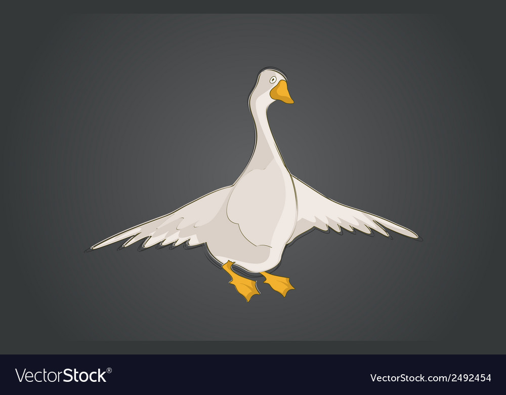 Graphical goose Royalty Free Vector Image - VectorStock