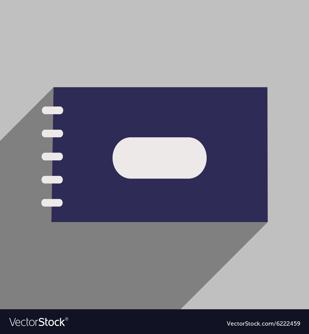Flat with shadow icon and mobile application Vector Image