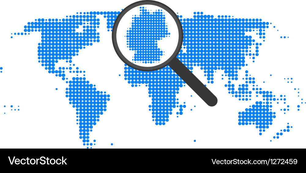 Map of germany Royalty Free Vector Image - VectorStock