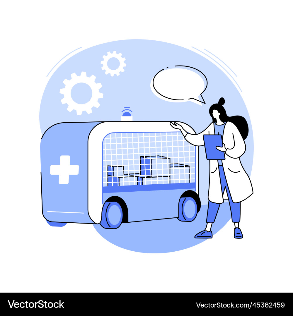 Robotic lifting machines isolated cartoon Vector Image