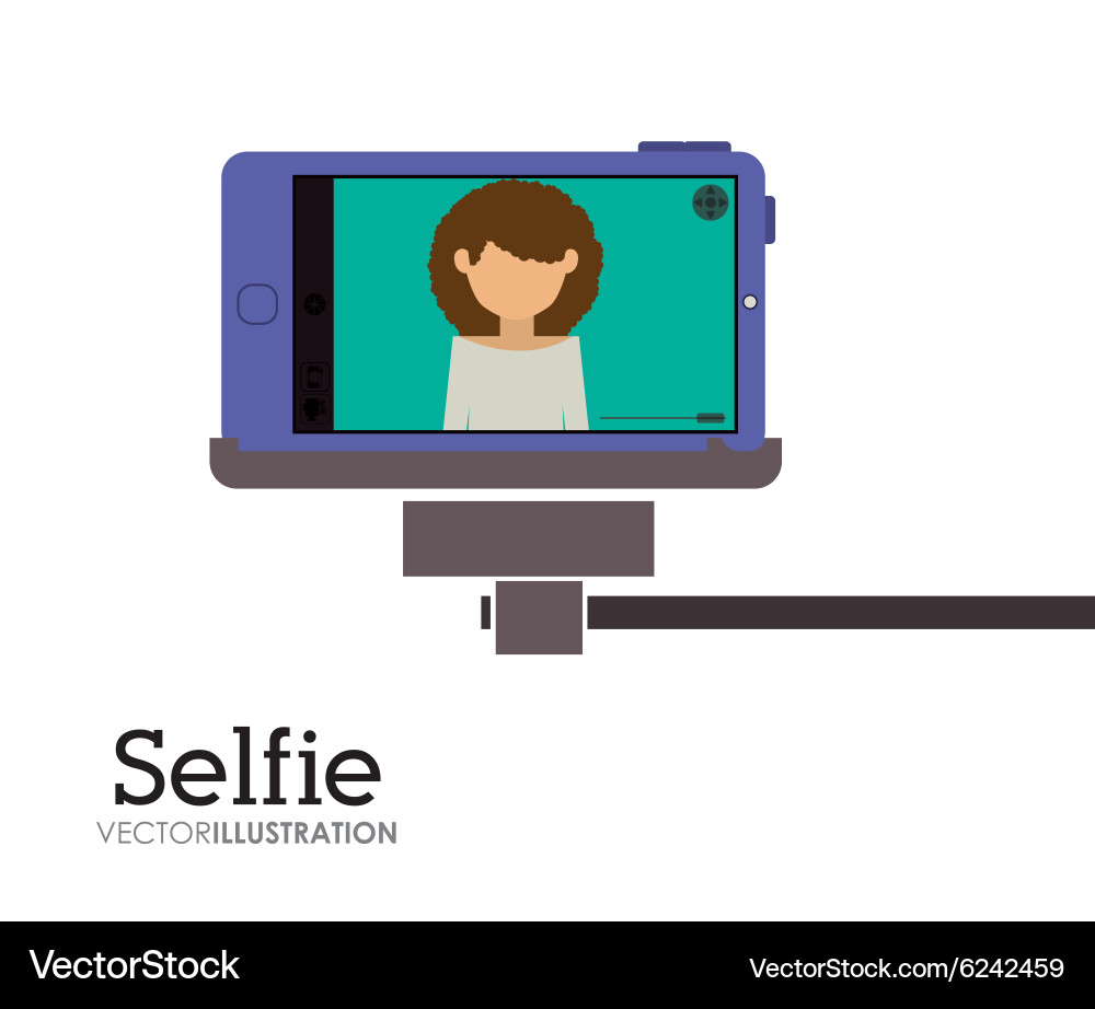 Selfie design Royalty Free Vector Image - VectorStock