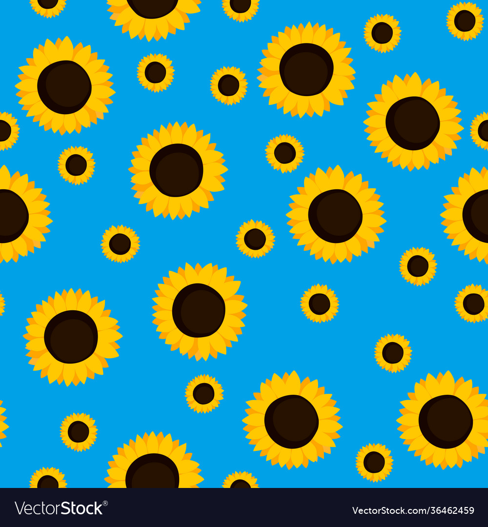 Summer Colorful Seamless Pattern With Orange Vector Image