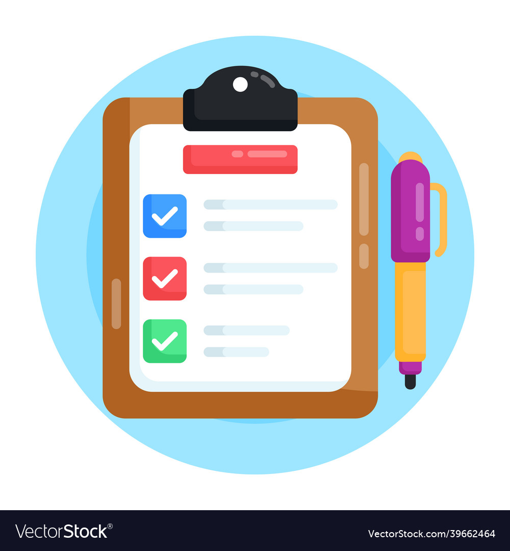 Checklist Royalty Free Vector Image - VectorStock