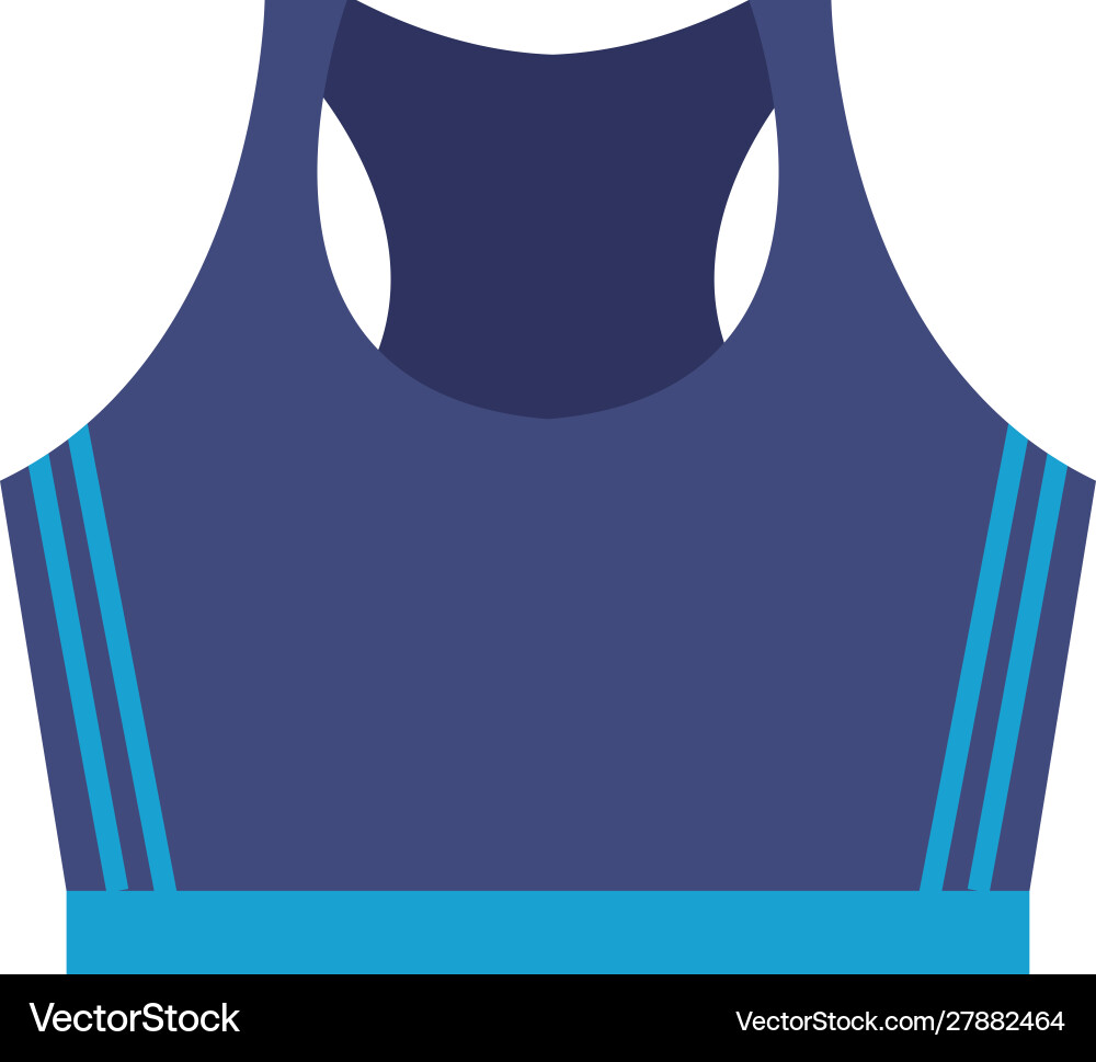 Isolated gym top flat design Royalty Free Vector Image