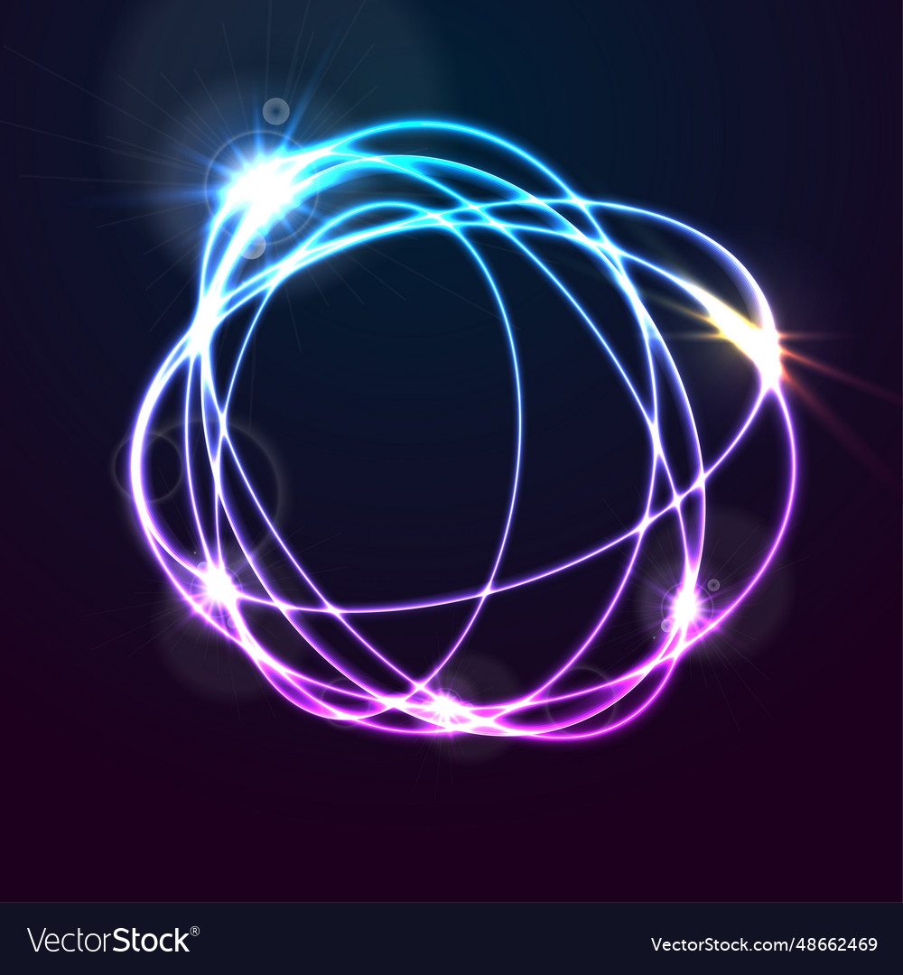 Colorful glowing abstract round shapes background Vector Image Colorful glowing abstract round shapes background Vector Image