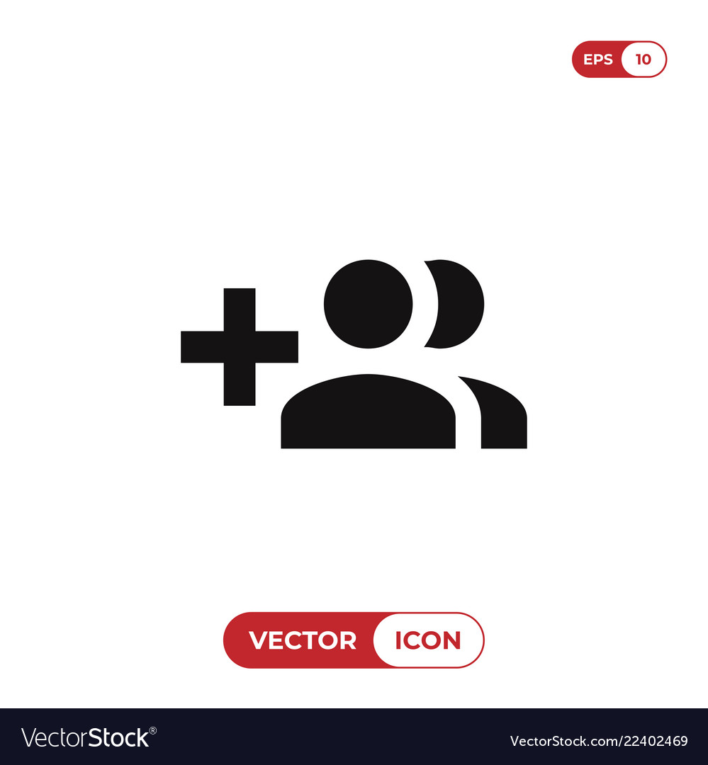 Create group button icon Royalty Free Vector Image