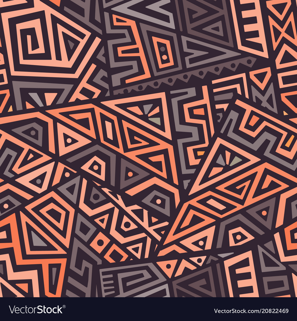 Creative seamless pattern Royalty Free Vector Image