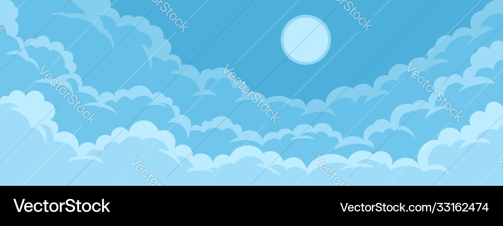 Cloudy sky background Royalty Free Vector Image