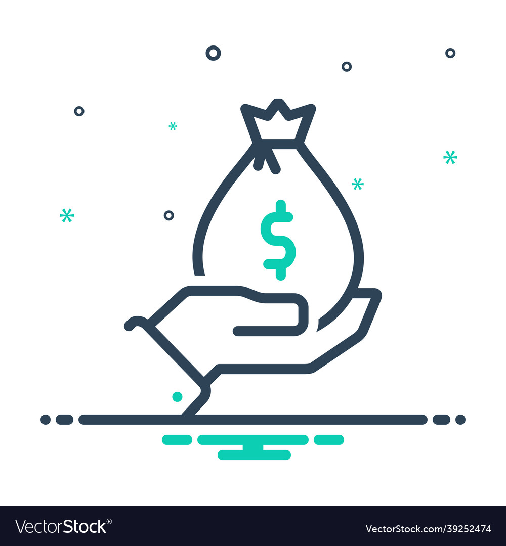 Contribution Royalty Free Vector Image - VectorStock