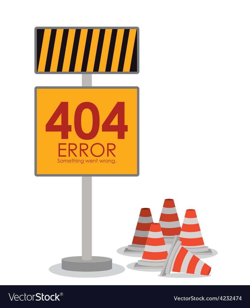 Error design Royalty Free Vector Image - VectorStock