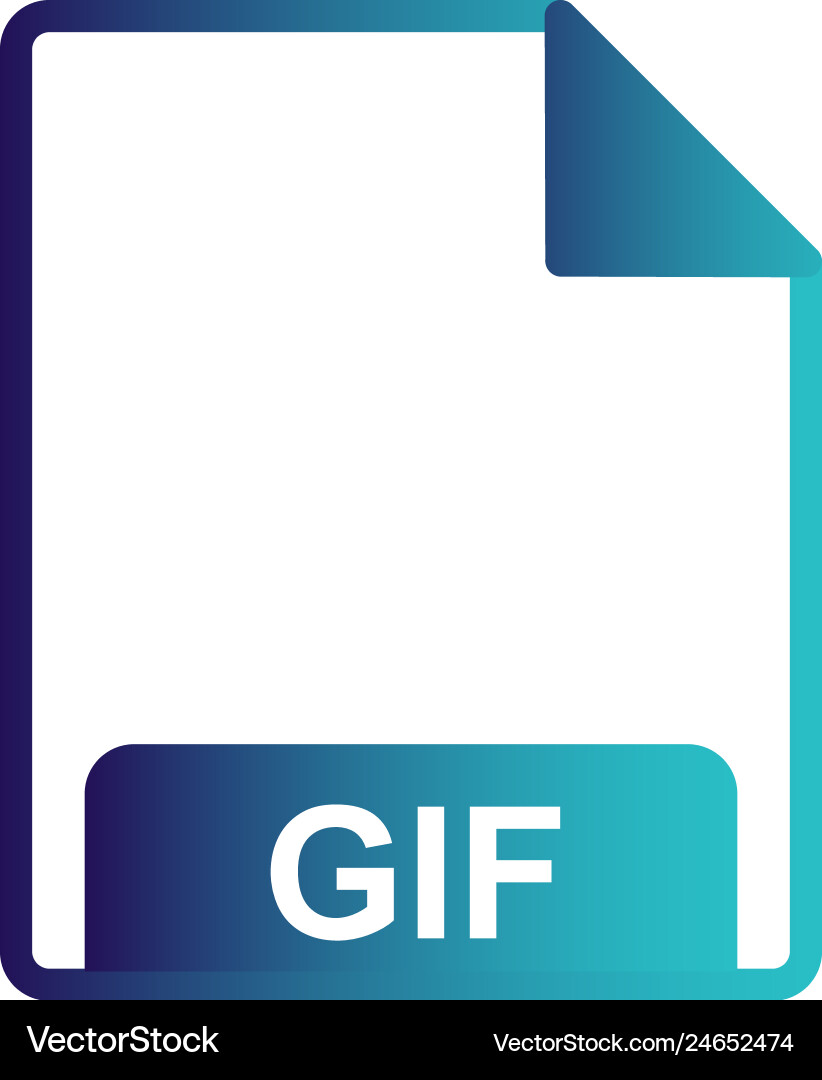 Gif icon Royalty Free Vector Image - VectorStock