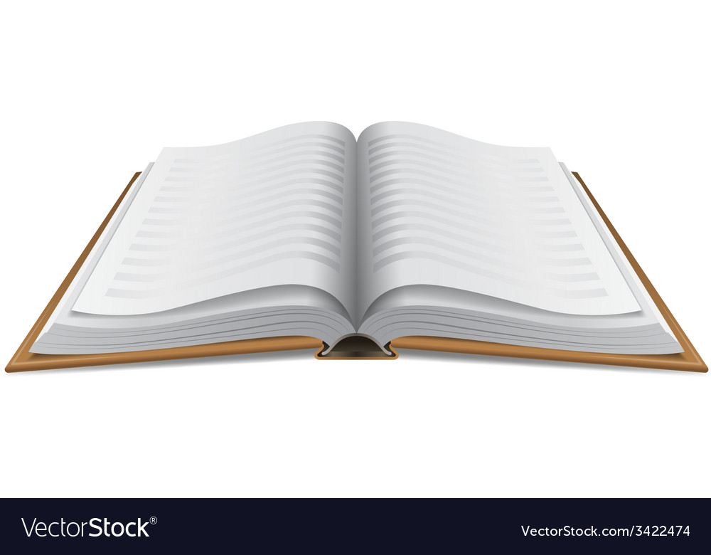 Open book Royalty Free Vector Image - VectorStock