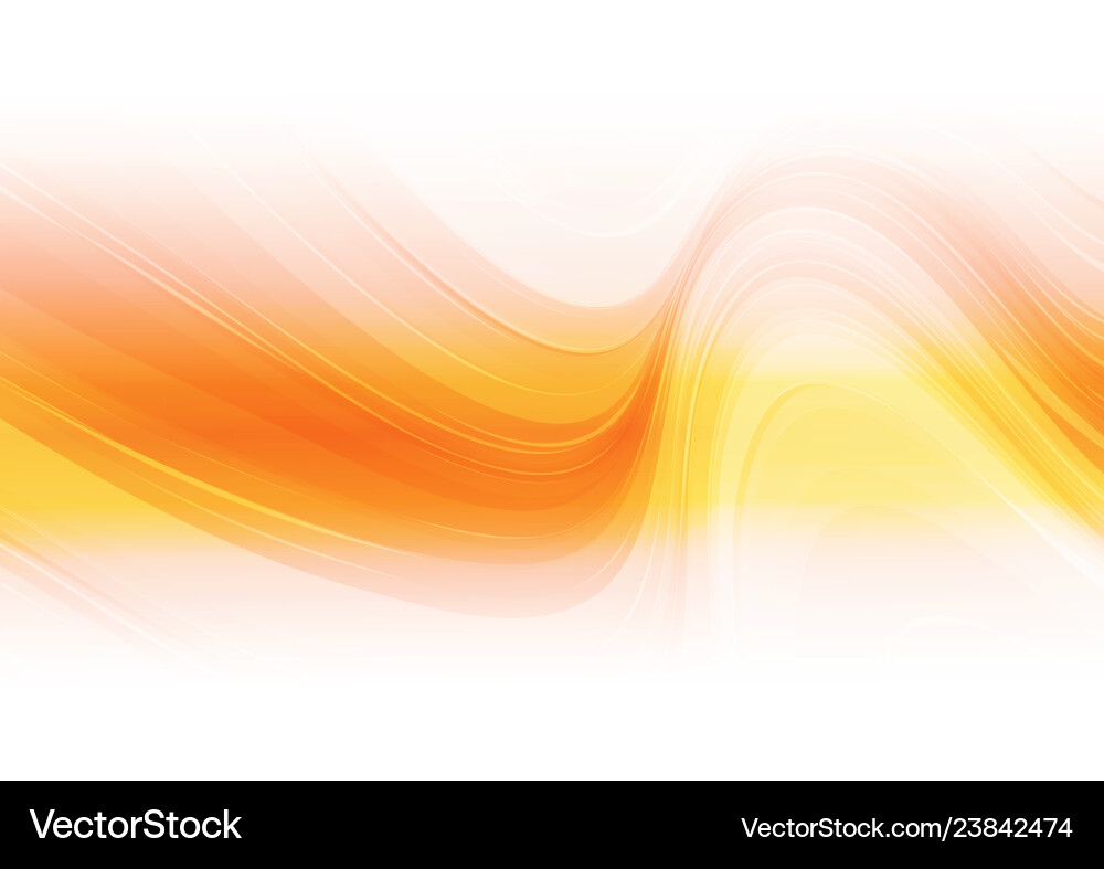 Orange curved abstract background Royalty Free Vector Image